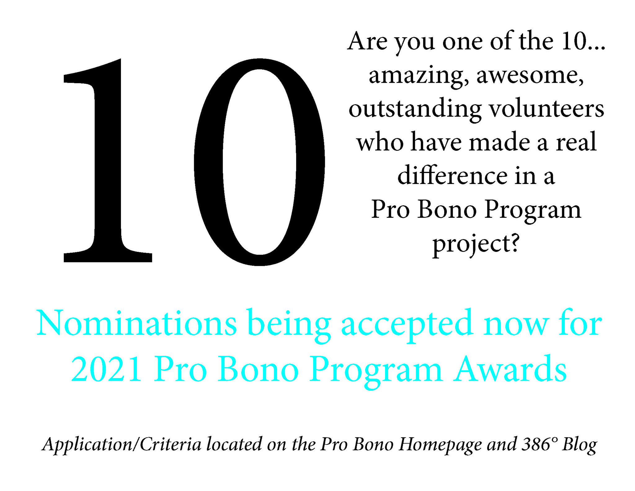 Pro Bono Awards | Pro Bono Program